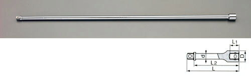 型番EA618JC-150 商品説明●メーカー…TONE●型番…306●差込角…3/8”●サイズ…D：18mm、L1：13mm、L2：139.5mm、L(全長）：150mm、d：10.5mm●重量…120g ★注意事項★商品画像に複数商品が...