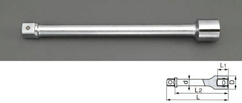 型番EA618MD-250 商品説明●メーカー…TONE●型番…EX80-250●差込角…1インチ●サイズ…D：46mm L1：31mm L2：222mm L(全長)：250mm d：25mm●重量…1260g ★注意事項★商品画像に複数商...