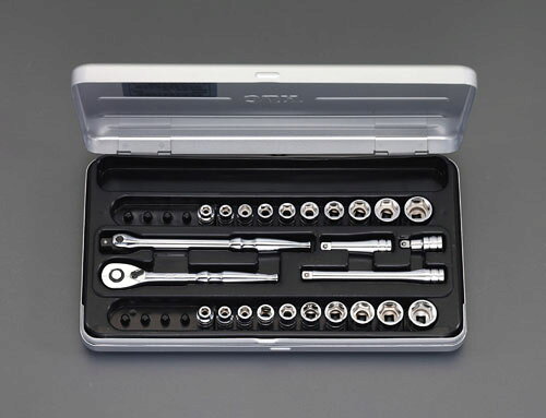 型番EA618NC-2 商品説明●＜セット内容＞…25点●差込角…1/4”●ソケット（6角）…　5・5.5・6・7・8・10・11・12・13・14mm、　3/16”・7/32”・1/4”・9/32”・5/16”・11/32”・　3/8”・...
