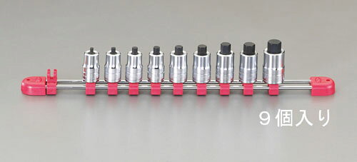 型番EA618PT 商品説明●差込角…3/8”＜セット内容＞●ショートヘックスビットソケット…3・4・5・6・7・8・9・10・12mm●9点セット●全長…34〜42mm●重量…562g●ホルダー付 ★注意事項★商品画像に複数商品が載ってお...