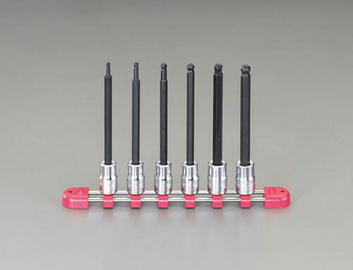 型番EA618PV-1 商品説明●差込角…3/8”＜セット内容＞●ヘックスビットソケット…1/8”・9/64”・5/32”・3/16”・7/32”・1/4”・5/16”●7個セット●ホルダー付●ボールポイント付●全長…128mm●重量…58...