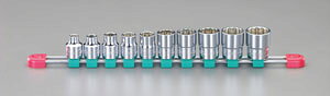 型番EA618RL 商品説明●差込角…1/2”●サイズ…8・10・12mm(6角)、　　　　　　　13・14・17・19・21・22・24(12角)●外径…12〜17mm（6角）、13〜32.5mm（12角）●全長…28.5〜30.5mm(...