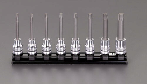 型番EA619BN-100 商品説明●〈セット内容〉…8個組●差込角…3/8”(9.53mm)●サイズ…T20・T25・T27・T30・T40・T45・T50・T55 ★注意事項★商品画像に複数商品が載っており、番号やアルファベットが記載さ...