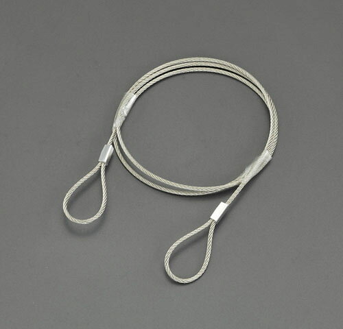 型番EA628SA-18 商品説明●材質…SUS304、カシメ部：アルミ●線径…1.5mm●使用荷重…50kg●全長…600mm●両端アイ加工をしておりますので、すぐにお使いいただけます。 ★注意事項★商品画像に複数商品が載っており、番号や...