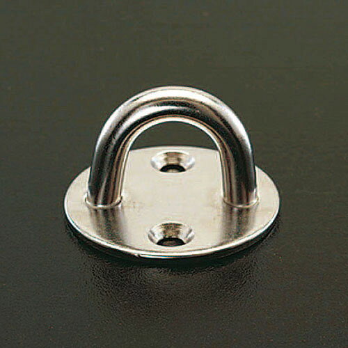 型番EA638GF-3 商品説明●材質…SUS304●穴径…5.5mm●線径…7.6mm●プレートサイズ…50mm●サイズ…A：29.7mmB：21.8mmC(リング径)：24.6mm●使用荷重…270kg ★注意事項★商品画像に複数商品が...