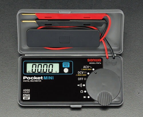 型番EA707D-23A 商品説明●メーカー…三和電気計器（sanwa）●型番…PM7a●直流電圧…400m/4/40/400/500V●交流電圧…4/40/400/500V●抵抗…400/4k/40k/400k/4M/40MΩ●サイズ…1...