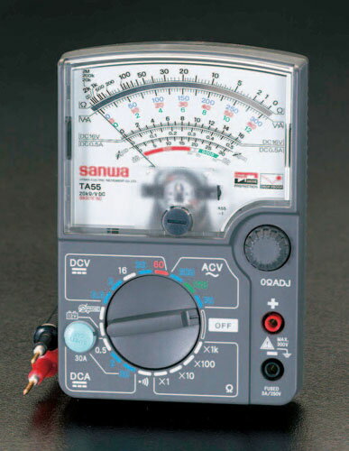 型番EA707G-14 商品説明●メーカー…三和電気計器（sanwa）●型番…TA55＋C-SPH●直流電圧…0.3/3/16/30/60(20kΩ/V)V●交流電圧…30/120/300(9KΩ/V)V●直流電流…0.5/3/30A●抵抗...