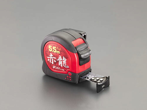 型番EA720HL-5.5 商品説明●JIS1級品●ベルト掛け付●材質…テープ・バネ：スチール(SK85)●ワイドフック付…テープ幅よりワイドなフックでしっかり掛かり、横掛けもできます。●全長…5.5m●幅…25mm ★注意事項★商品画像に...