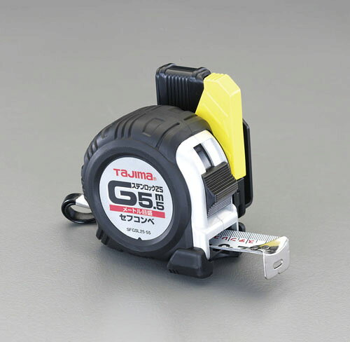 型番EA720JF-555 商品説明●メーカー…TJMデザイン（TaJIma）●型番…SFGSL25-55BL●JIS1級品●両面目盛付●全長…5.5m●幅…25mm●重量…360g●材質…バネ・テープ：ステンレス、ケース：ABS樹脂、カバ...