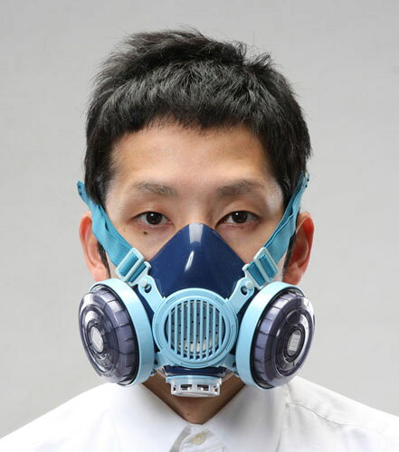 型番EA800MP-1 商品説明●アスベスト作業レベル…レベル2（作業内容による）・レベル3対応●国家検定合格品［区分RL3、RS3］●粒子捕集効率99.9％以上●マスクを付けたまま会話ができる伝声器付です。●付属品…フィルター●交換フィル...