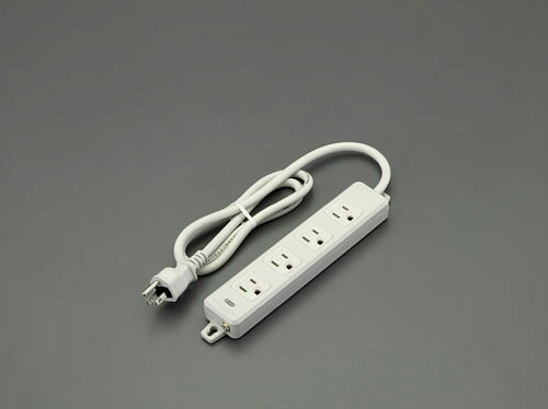型番EA815GL-302 商品説明●サイズ…241.5×44×25.5mm●重量…600g●定格…15A・125V（1500W）●コンセント数…2P×4口(接地型)●コード長…3m●通電しているかが一目で分かるパイロットランプ付●マグネッ...
