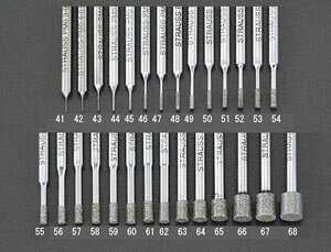 型番EA819DJ-159 商品説明●軸径…3.0mm●刃径…2.5mm●刃長…5mm●全長…55mm●粒度…＃140●ボラゾン（CBN）砥粒付 ★注意事項★商品画像に複数商品が載っており、番号やアルファベットが記載されている商品がございま...