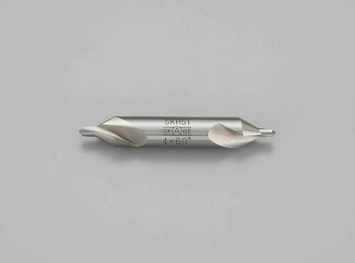 型番EA824EB-2.5 商品説明●材質…SKH51●角度…90°●先端径…2.5mm●胴径…7.7mm●全長…57mm●センター穴の加工に。●ドリル穴あけ加工の高精度の位置決め、穴の面取り加工に。 ★注意事項★商品画像に複数商品が載って...