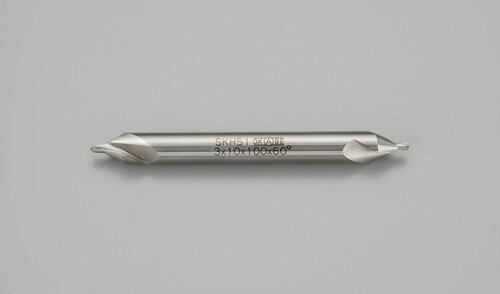 型番EA824EE-4 商品説明●材質…SKH51●角度…60°●先端径…4mm●胴径…10mm●全長…100mm●用途.…高精度の位置決め、穴の面取り加工に ★注意事項★商品画像に複数商品が載っており、番号やアルファベットが記載されている...