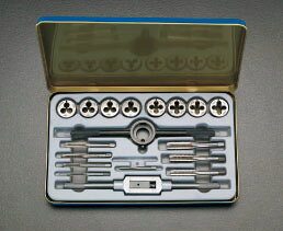 型番EA829M-1 商品説明●＜セット内容＞…●ダイス：M3×0.5●ダイス：M4×0.7●ダイス：M5×0.8●ダイス：M6×1.0●ダイス：M7×1.0●ダイス：M8×1.25●ダイス：M9×1.25●ダイス：M10×1.5●タップ：...