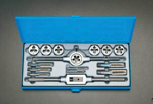 型番EA829M-11 商品説明●＜セット内容＞…●ダイス：W1/4”×20●ダイス：W5/16”×18●ダイス：W3/8”×16●ダイス：W7/16”×14●ダイス：W1/2”×12●ダイス：W5/8”×11●ダイス：W3/4”×10●タ...