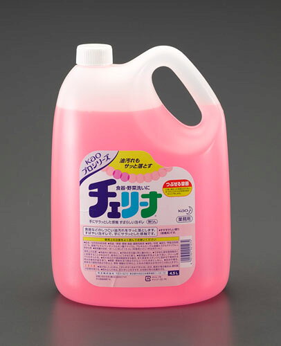 型番EA922KA-4 商品説明●内容量…4.5L(業務用)●入数…1個●チェリーナ●中性タイプ●食器・調理器具用●油汚れもサッと落とせる。●手にサラッとした感触●すばやい泡ギレ●つぶせる容器 ★注意事項★商品画像に複数商品が載っており、番...