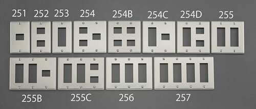 型番EA940CE-255B 商品説明●メーカー…パナソニック（Panasonic）●型番…WN7507●新金属プレート●材質…耐食アルミニウム合金●サイズ…162×120×6.5(T)mm●プラマイ両用ねじ採用●列…3●口数…7●口部(穴...