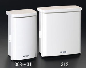 型番EA940CS-311 商品説明●取付スペース…ELB：3P・100A×1、配電箱：60A×1●材質…ABS樹脂●カラー…ミルキーホワイト●タテ型●バンド通し穴…巾10mm（裏面）●サイズ…366×224×140mm●有効深さ…86〜1...