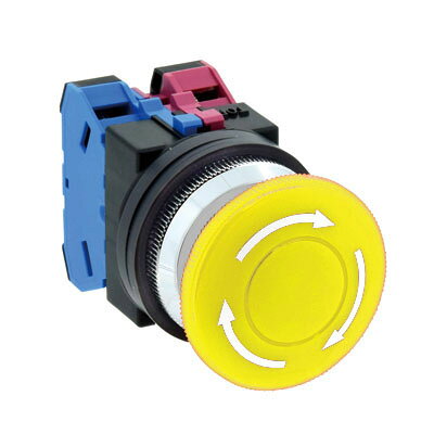 型番EA940D-40Y 商品説明●メーカー…IDEC●型番…AVN311NY●ボタン径…40mm●色…赤●定格容量…600V/10A●接点構成…1a1b●保護構造…IP65●端子ねじサイズ…M3.5●パネルカットφ30mm用●ボタンを押す...