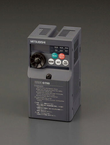 型番EA940MX-15 商品説明●メーカー…三菱電機●型番…FR-D720-1.5K●簡単・小型のモーター制御用インバーター●保護構造…閉鎖形（IP20）●使用周囲温度…-10〜65℃（凍結のないこと）●屋内用（腐食性ガス、オイルミスト、...