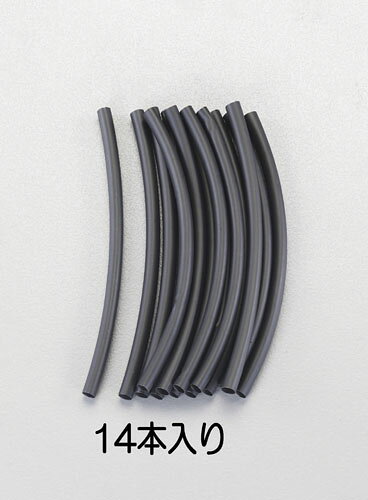 型番EA944BL-6.4 商品説明●材質…ポリオレフィン●色…黒●呼称サイズ（インチ）…1/4●全長…152mm●総重量…約27g●耐電圧…600V●収縮温度…120℃●収縮率…50%●収縮前内径…6.4mm●収縮後内径…3.2mm●収縮...
