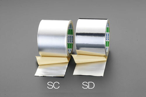 型番EA944SD-3 商品説明●流し台等水回りのすき間シールに。金属屋根、外壁等の防水・修理に。空調ダクトの補修に。●厚さ…0.1mm●軟質アルミ箔でどこでもきれいに貼れます。●幅…75mm●長さ…50m●光沢…有●材質…基材：アルミニウ...