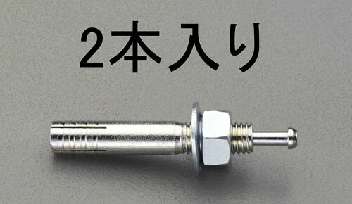 型番EA945BA-164 商品説明●電気亜鉛メッキ●ねじサイズ…M16●胴体外径…16.0mm●全長…190mm●ねじ長さ…40mm●下穴径…17.0mm●穿孔深さ…70mm●埋込深さ…60mm●最大荷重(引抜)…10900N●最大荷重(...