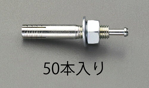 型番EA945BP-101 商品説明●ねじサイズ…M10●全長…60mm●下穴径…φ10.5mm●材質…電気亜鉛メッキ●芯棒打ち込み式●入数…50本 ★注意事項★商品画像に複数商品が載っており、番号やアルファベットが記載されている商品がござ...