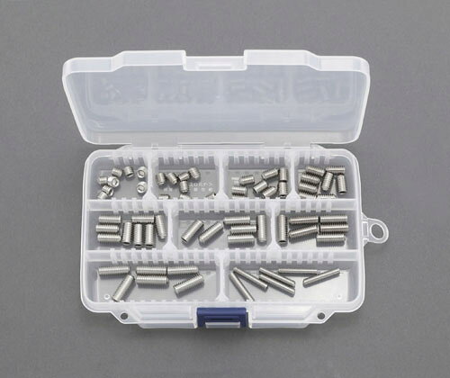 型番EA949MR-6 商品説明●＜セット内容＞…サイズ（入数）：M6×5（8）M6×6（8）M6×8（8）M6×10（8）M6×12（8）M6×14（6）M6×15（6）M6×16（6）M6×18（6）●材質…ステンレス●ケースサイズ…1...