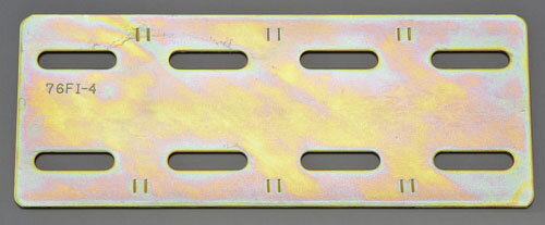 型番EA951EA-331A 商品説明●材質…スチール(クロメートメッキ)●幅…76mm●厚み…2mm●穴サイズ…7×29.5mm●全長…100mm●穴数…4●重量…約119.4g●入数…1個 ★注意事項★商品画像に複数商品が載っており、番...