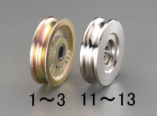 型番EA987HR-2 商品説明●メーカー…スリーエッチ●型番…V75●車径（A）…75mm●サイズ…B：21mm、C：20mm、D(軸径)：12mm、G：12mm●使用ロープ径…〜10mm●材質…スチール●滑車の交換用部品です。●高速回転...