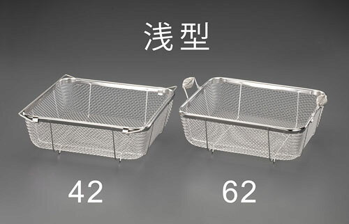 型番EA992CE-42 商品説明●サイズ(外寸)(mm)…370×315×100●材質…ステンレス(18-8)●目開(mm)…4.33●メッシュ…5●線径(mm)…0.75●バネ取手付き ★注意事項★商品画像に複数商品が載っており、番号や...