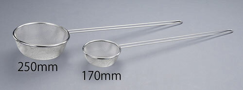 型番EA992CM-43 商品説明●サイズ…170×60（H）mm●取手長さ…600mm●材質…ステンレス（SUS304）●線径…0.36mm●目開…1.22m●メッシュ…16●重量…223g ★注意事項★商品画像に複数商品が載っており、番...