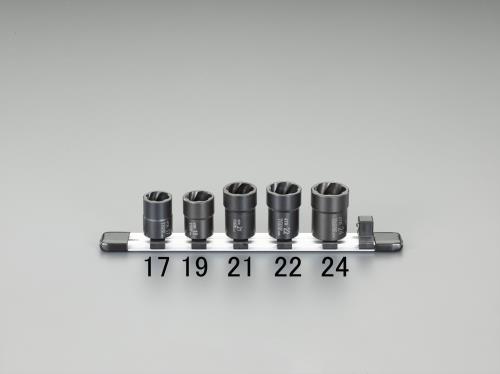 型番EA618KP-22 商品説明●メーカー…TONE●型番…4TR-22●差込角…1/2”●右ねじ専用●なめたボルト・ナットに食い込んで緩めることができます。●材質…構造用鋼●適合サイズ…22mm●外径…29.8mm●全長…32mm ★注...