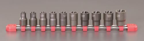 型番EA618PK-202 商品説明●外径(mm)…14.5●全長(L；mm)…32●適合サイズ…9mm●右ねじ専用●ツイスト形状の歯が損傷したボルトやナットにかみ込み、簡単に取り外しができます。●材質…工具鋼●差込角…3/8" ★注意事項...