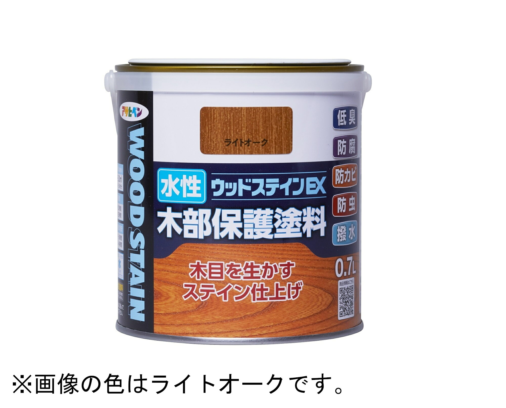 型番 商品説明水性で塗りやすく、低臭タイプの木部専用塗料です。木目を生かした美しいステイン仕上げができ、日光や雨に強く耐候性が優れています。防腐・防カビ・防虫効果があり、長期間木部を美しく保ちます。撥水剤の配合により長期間撥水性を維持し、木...