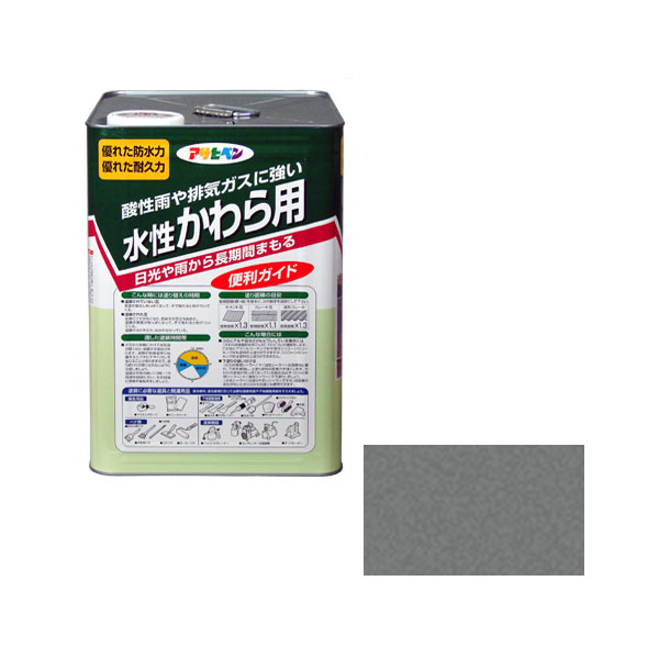 型番 商品説明優れた防水力・耐久力で長期間・日光や雨からかわらを守ります。酸性雨や排気ガスに対して優れた保護効果 を発揮します。伸びがよく、ハケさばきが軽いので塗りやすく美しいツヤのある塗料です。【用途】適した場所:屋内外区分 屋外用。コロ...