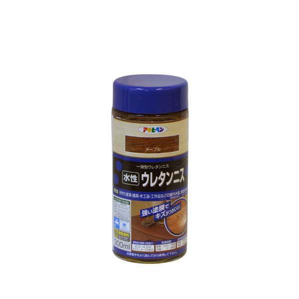 型番 商品説明着色と美しいツヤだしが同時にでき、木目をいかしたきれいなツヤに仕上がります。塗膜は肉持ち感が良く、耐久性に優れています。臭いが少なく、塗りやすい水性タイプです。【用途】適した場所:屋内外区分 屋内用。手作り家具・建具・木製品・...