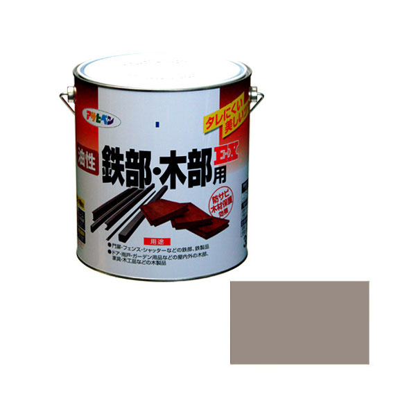 型番 商品説明タレにくいので大変塗りやすく、きれいに仕上がります。サビドメ剤を配合していますので、サビの発生を防ぎます。日光や雨に強く、美しいツヤのある合成樹脂調合ペイントです。消防法上の非危険物。(指定可燃物)【用途】適した場所:屋内外区...
