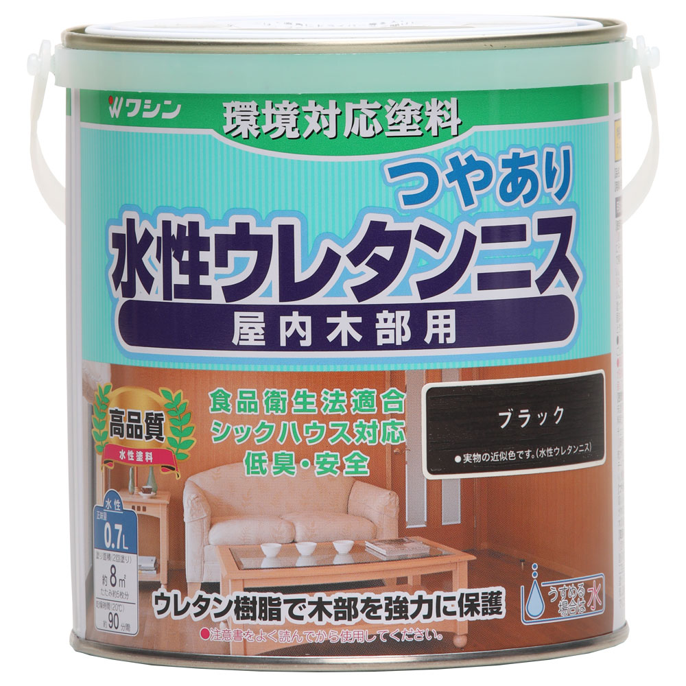 型番#941709 商品説明●耐久性があり、低臭で安全な扱いやすい屋内用ニス●主な用途：屋内の木部（テーブルや棚などの実用家具や建具、木の工作品など） 仕様●サイズ(横×縦×高さ)：125mm×114mm×123mm●重量：0.9kg