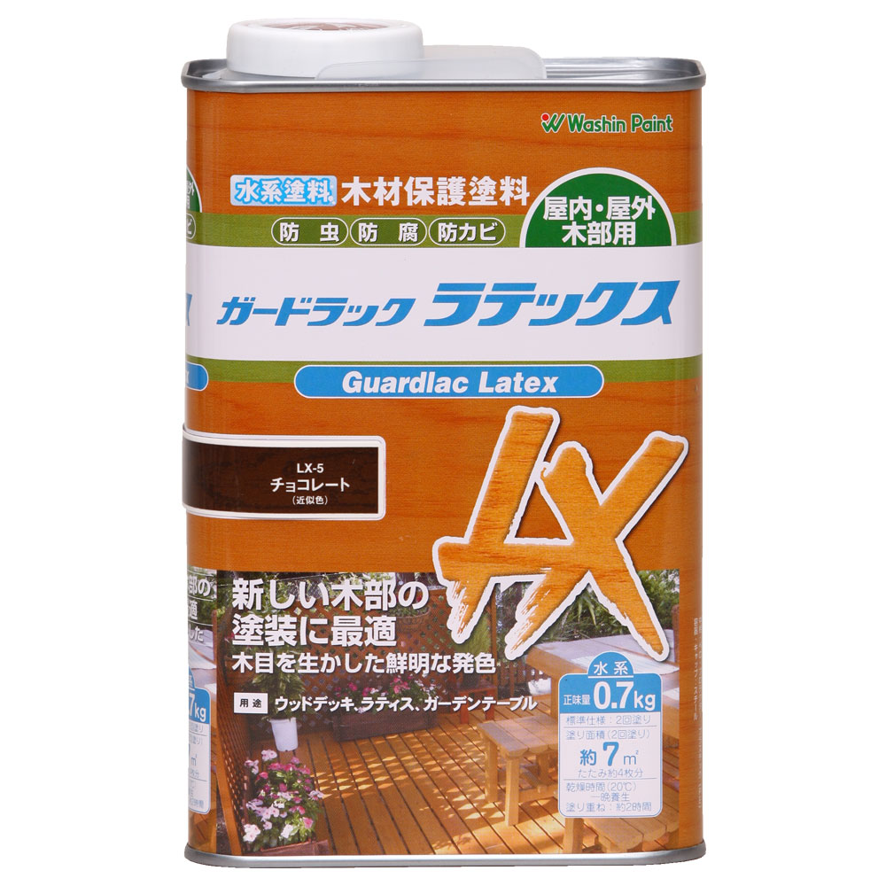 型番#911505 商品説明●木目を生かした鮮明な発色、新しい木部の塗装に最適●主な用途：ウッドデッキ、ガーデンテーブル、プランターなどの屋外木部 仕様●サイズ(横×縦×高さ)：119mm×64mm×188mm●重量：0.88kg