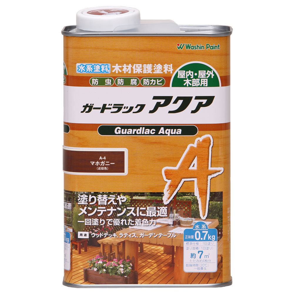 型番#911484 商品説明●1回塗りで優れた着色力、塗り替えやメンテナンスに最適●主な用途：ウッドデッキ、ガーデンテーブル、プランターなどの屋外木部 仕様●サイズ(横×縦×高さ)：119mm×64mm×188mm●重量：0.88kg