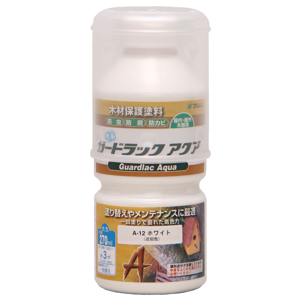 型番#800081 商品説明●1回塗りで優れた着色力、塗り替えやメンテナンスに最適●主な用途：ウッドデッキ、ガーデンテーブル、プランターなどの屋外木部 仕様●サイズ(横×縦×高さ)：65mm×65mm×151mm●重量：0.34kg