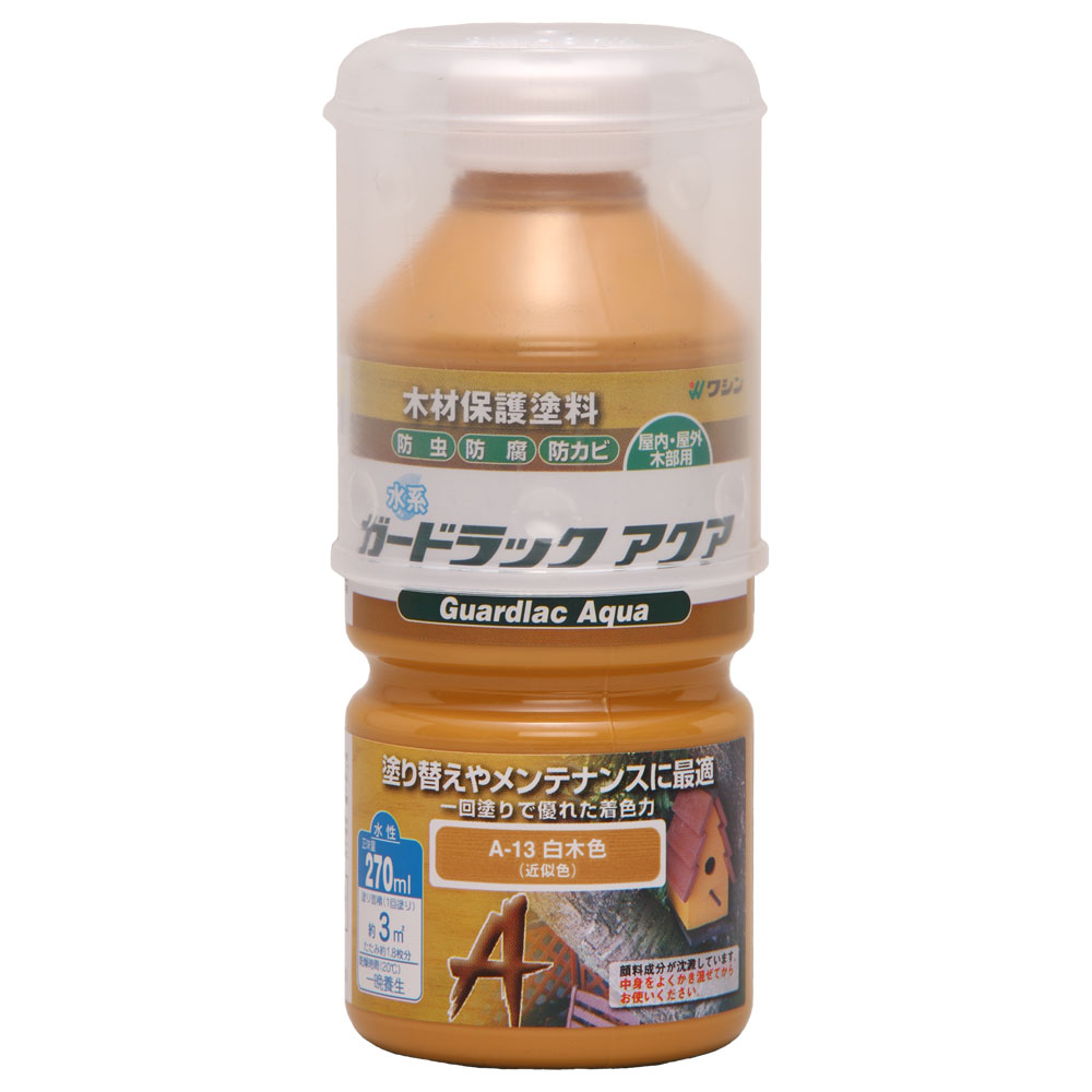 型番#800082 商品説明●1回塗りで優れた着色力、塗り替えやメンテナンスに最適●主な用途：ウッドデッキ、ガーデンテーブル、プランターなどの屋外木部 仕様●サイズ(横×縦×高さ)：65mm×65mm×151mm●重量：0.34kg