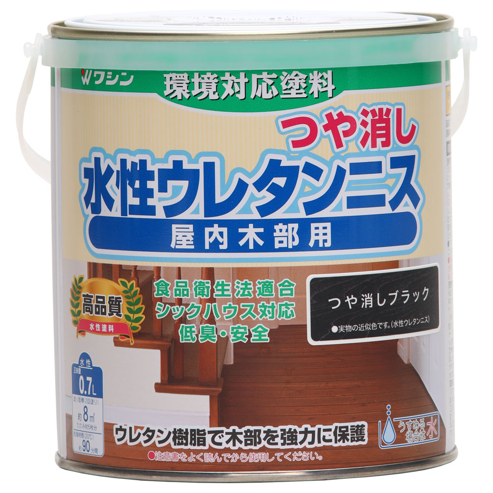 型番#800487 商品説明●耐久性があり、低臭で安全な扱いやすい屋内用ニス●主な用途：屋内の木部（テーブルや棚などの実用家具や建具、木の工作品など） 仕様●サイズ(横×縦×高さ)：125mm×114mm×123mm●重量：0.9kg