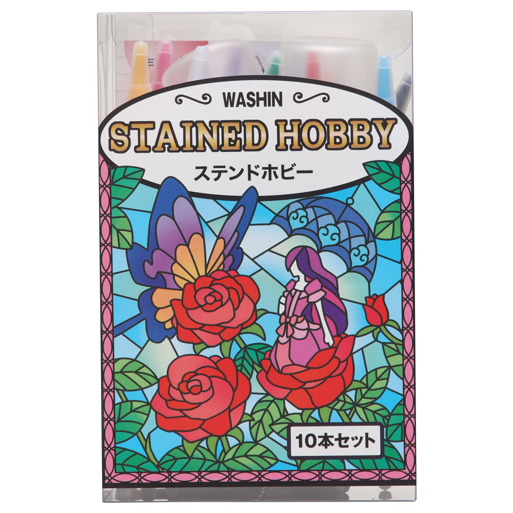 型番#941526 商品説明●手軽にステンドグラス風の作品が楽しめます 仕様●サイズ(横×縦×高さ)：90mm×50mm×140mm●重量：0.2kg