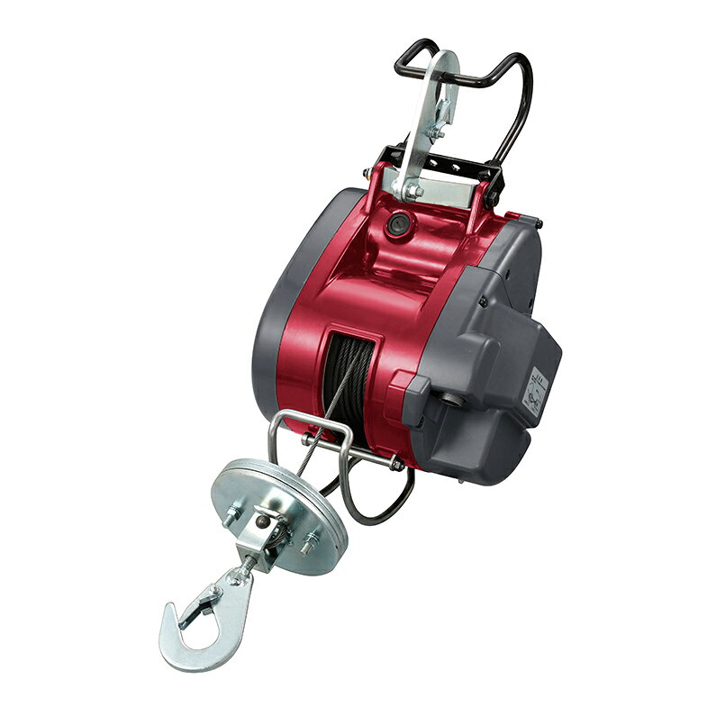 JANコード4960673680786 商品説明●小型軽量タイプ。●最大吊揚荷重 60kg。●加速防止、逆巻防止、ブレーキ付。 仕様●サイズ：奥行205×幅250×高さ360mm●電源コード：5m●質量：9.7kg●最大吊揚荷重：60kg●...