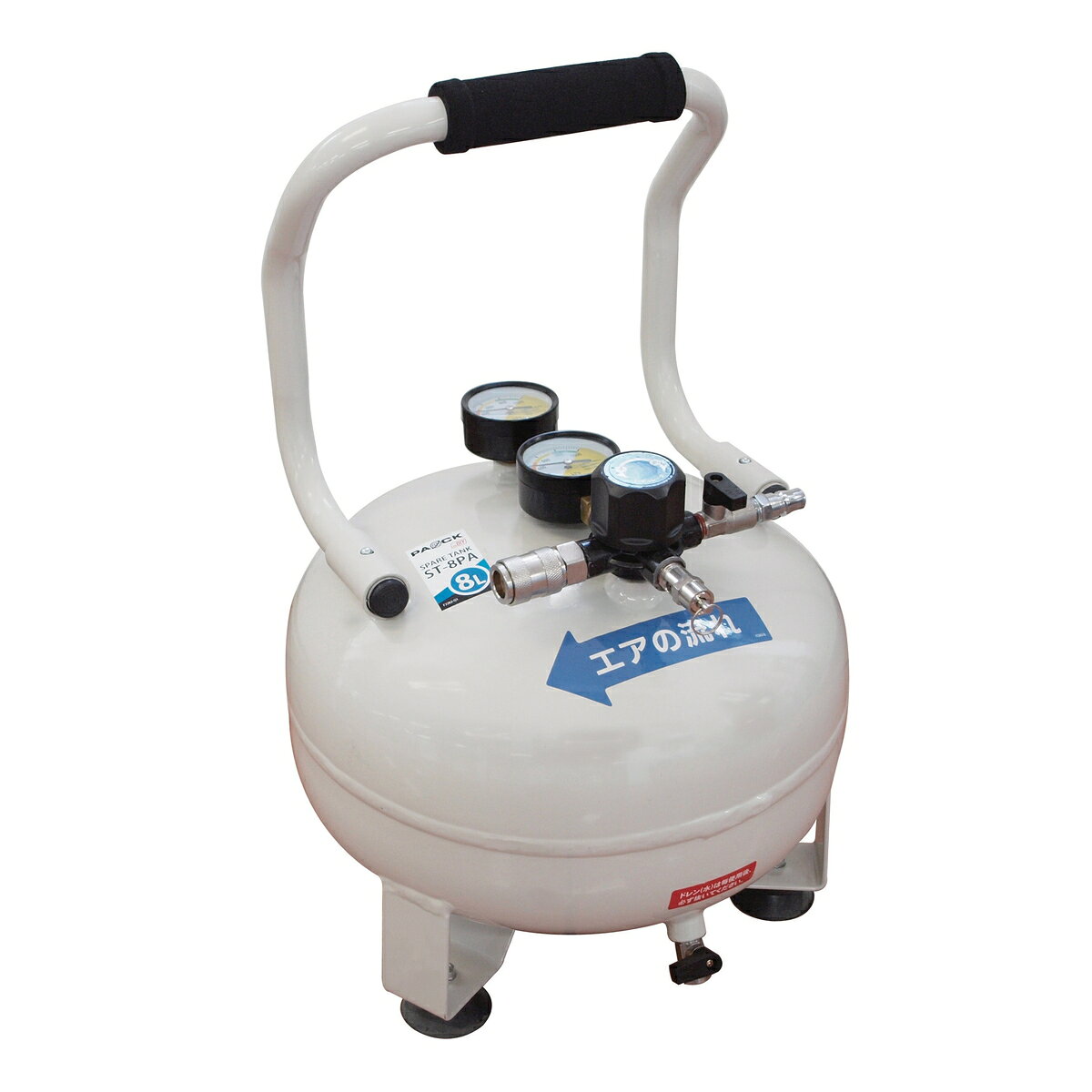 JANコード 4975846508644 キャッチコピー ●エアの貯蔵、安定したエア供給に。 商品説明 ●ポータブル設計で持ち運べて空気入れが楽にできます。●エアコンプレッサと離れた場所にもタンクごと持ち運べます。●圧力パネルが見やすいカラ...