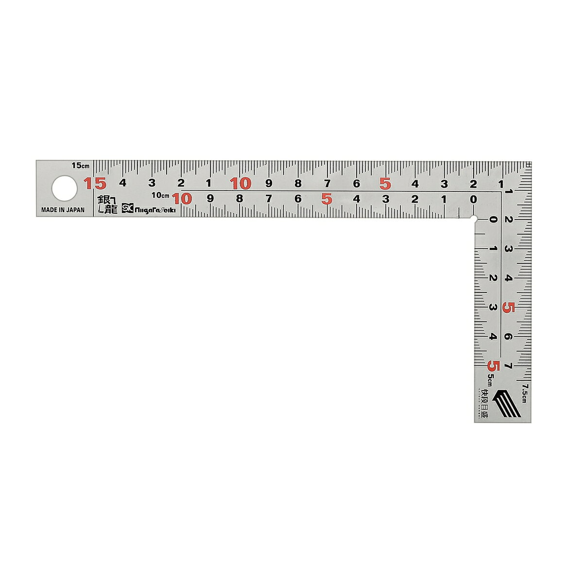 JANコード 4975846661622 キャッチコピー ●寸法測定、直角確認に。 商品説明 ●衝撃に強く、角度が狂いにくい厚手、竿部同厚、広巾タイプです。●1mm単位の目盛が見やすい階段状目盛です。●数字が大きく見やすい、くり返し数字です...